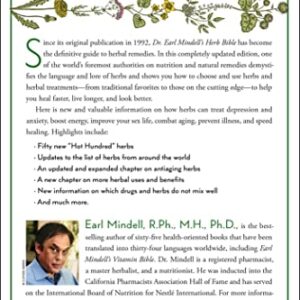 Dr. Earl Mindell's Herb Bible: Fight Depression and Anxiety, Improve Your Sex Life, Prevent Illness, and Heal Faster―the All-Natural Way