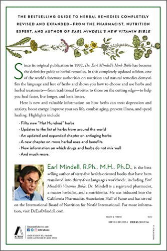 Dr. Earl Mindell's Herb Bible: Fight Depression and Anxiety, Improve Your Sex Life, Prevent Illness, and Heal Faster―the All-Natural Way