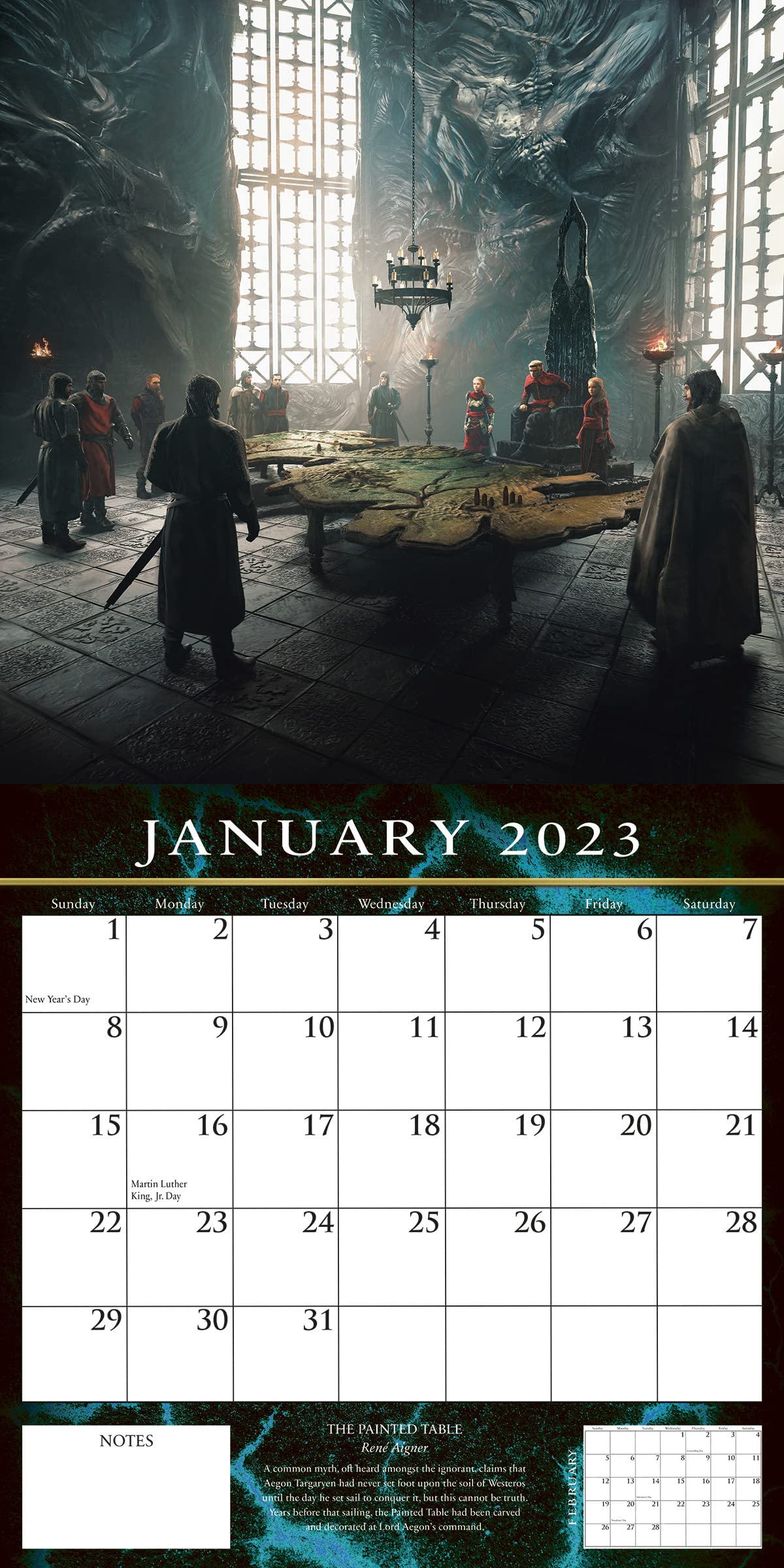 The World of Fire & Blood 2023 Calendar