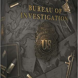 Bureau of Investigation: Investigations in Arkham & Elsewhere Board Game, Cooperative Mystery Game for Kids & Adults, Ages 14+, 1-8 Players, 120-240 Minute Playtime, Made by Space Cowboys