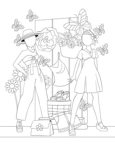 Fashion Coloring Book: For Kids Ages 6-8, 9-12 (Young Dreamers Coloring Books)