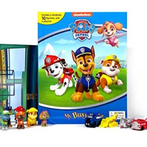 Paw Patrol My Busy Books - Storybook, 10 figurines, playmat