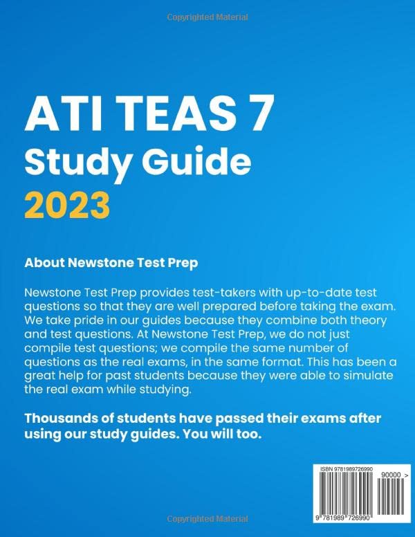 ATI TEAS 7 Study Guide 2023: Updated Review + 1020 Test Questions and Detailed Answer Explanations for the 7th Edition (6 Full-Length Exams)