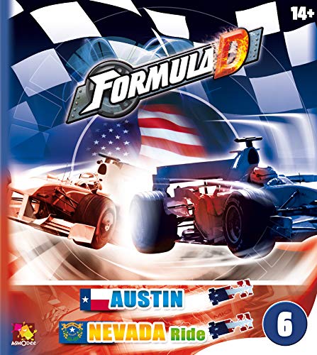 Formula D Board Game Austin - Nevada EXPANSION - Race An Iconic Circuit and Conquer Treacherous Tracks! Strategy Game for Kids & Adults, Ages 8+, 2-10 Players, 60 Minute Playtime, Made by Zygomatic