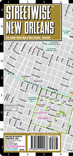 Streetwise New Orleans Map - Laminated City Center Street Map of New Orleans, Louisiana (Michelin Streetwise Maps)