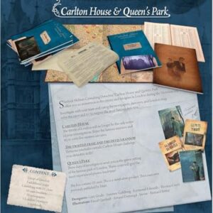 Sherlock Holmes Consulting Detective - Carlton House & Queen's Park Board Game - Captivating Mystery Game for Kids & Adults, Ages 14+, 1-8 Players, 90 Min Playtime, Made by Space Cowboys