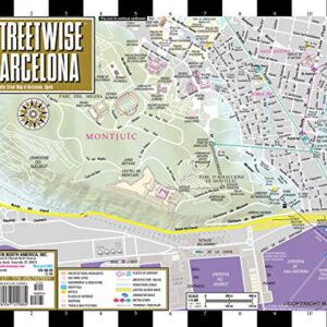 Streetwise Barcelona Map - Laminated City Center Street Map of Barcelona, Spain (Michelin Streetwise Maps)