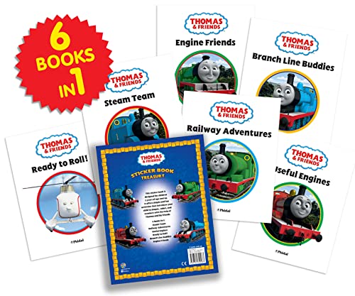 Thomas & Friends Sticker Book Treasury - Activity Books for kids, 350 reusable stickers, 96 pages of fun