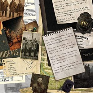 Bureau of Investigation: Investigations in Arkham & Elsewhere Board Game, Cooperative Mystery Game for Kids & Adults, Ages 14+, 1-8 Players, 120-240 Minute Playtime, Made by Space Cowboys