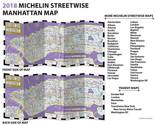 Streetwise Manhattan Map - Laminated City Center Street Map of Manhattan, New York (Michelin Streetwise Maps)