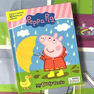 Peppa Pig My Busy Books - Storybook, 10 figurines, playmat