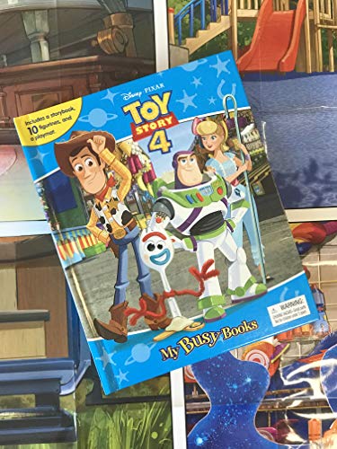 Disney / Pixar Toy Story 4 My Busy Books - Storybook, 10 figurines, playmat