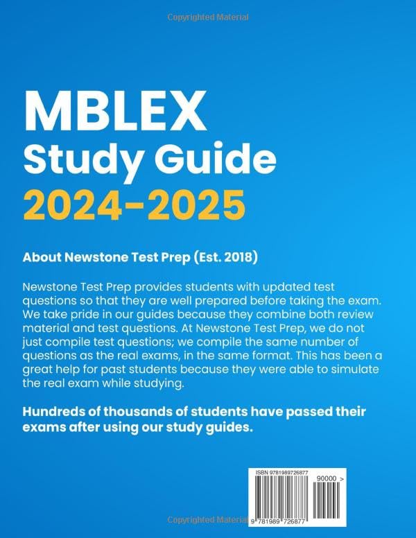 MBLEX Study Guide 2024-2025: Complete Review + 400 Questions and Detailed Answer Explanations for the Massage and Bodywork Licensing Exam (4 Full-Length Exams)