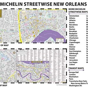 Streetwise New Orleans Map - Laminated City Center Street Map of New Orleans, Louisiana (Michelin Streetwise Maps)