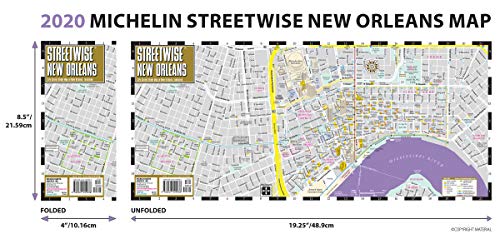 Streetwise New Orleans Map - Laminated City Center Street Map of New Orleans, Louisiana (Michelin Streetwise Maps)