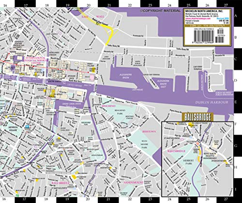 Streetwise Dublin Map - Laminated City Center Street Map of Dublin, Ireland (Michelin Streetwise Maps)