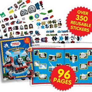 Thomas & Friends Sticker Book Treasury - Activity Books for kids, 350 reusable stickers, 96 pages of fun