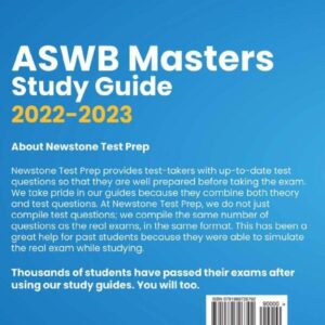 ASWB Masters Study Guide 2022-2023: New Outline + 340 Test Questions and Detailed Answer Explanations for the MSW Exam (Includes 2 Full-Length Practice Exams)