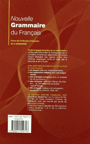 Noville Grammaire Du Francais: Cours De Civilisation Francaise De La Sorbonne (French Edition)