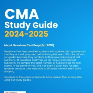 CMA Study Guide 2024-2025: Complete AAMA Review + 800 Questions and Detailed Answer Explanations for the Certified Medical Assistant Exam (4 Full-Length Exams)