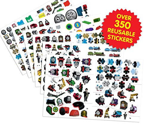 Thomas & Friends Sticker Book Treasury - Activity Books for kids, 350 reusable stickers, 96 pages of fun