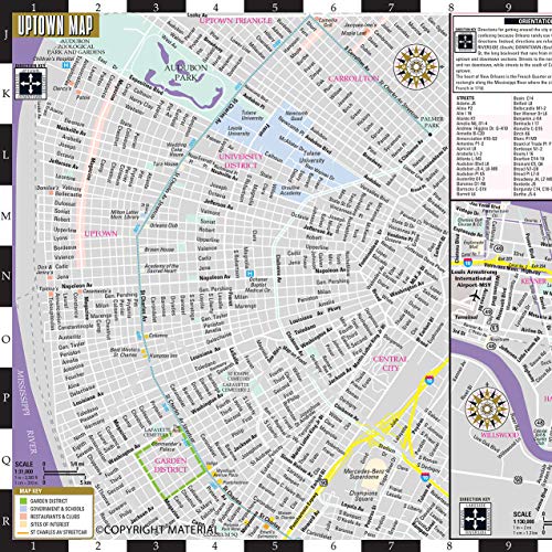 Streetwise New Orleans Map - Laminated City Center Street Map of New Orleans, Louisiana (Michelin Streetwise Maps)