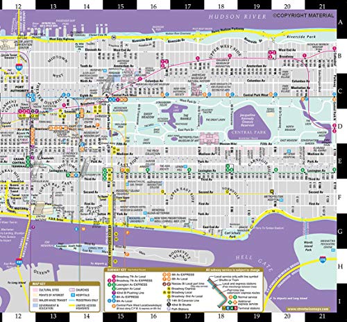 Streetwise Manhattan Map - Laminated City Center Street Map of Manhattan, New York (Michelin Streetwise Maps)