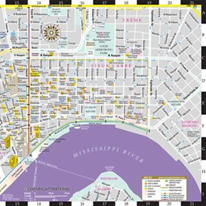 Streetwise New Orleans Map - Laminated City Center Street Map of New Orleans, Louisiana (Michelin Streetwise Maps)