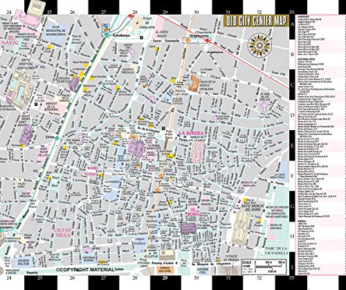 Streetwise Barcelona Map - Laminated City Center Street Map of Barcelona, Spain (Michelin Streetwise Maps)