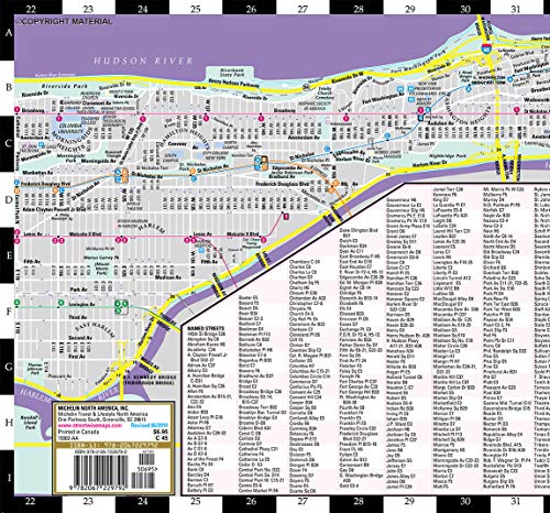 Streetwise Manhattan Map - Laminated City Center Street Map of Manhattan, New York (Michelin Streetwise Maps)