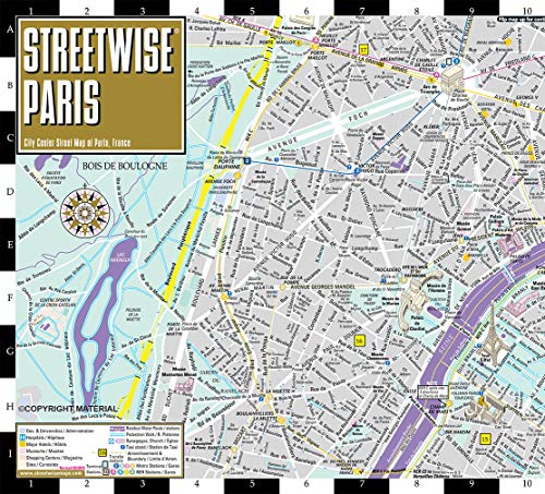 Streetwise Paris Map - Laminated City Center Street Map of Paris, France (Michelin Streetwise Maps)