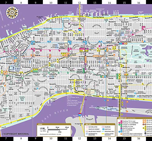 Streetwise Manhattan Map - Laminated City Center Street Map of Manhattan, New York (Michelin Streetwise Maps)