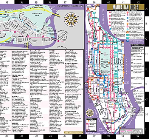 Streetwise Manhattan Map - Laminated City Center Street Map of Manhattan, New York (Michelin Streetwise Maps)