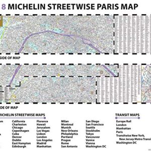 Streetwise Paris Map - Laminated City Center Street Map of Paris, France (Michelin Streetwise Maps)