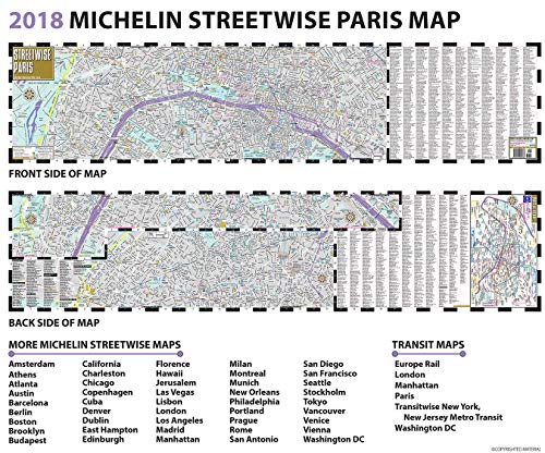 Streetwise Paris Map - Laminated City Center Street Map of Paris, France (Michelin Streetwise Maps)