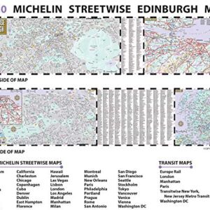 Streetwise Edinburgh Map - Laminated City Center Street Map of Edinburgh, Scotland (Michelin Streetwise Maps)