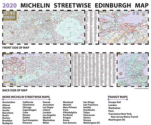 Streetwise Edinburgh Map - Laminated City Center Street Map of Edinburgh, Scotland (Michelin Streetwise Maps)