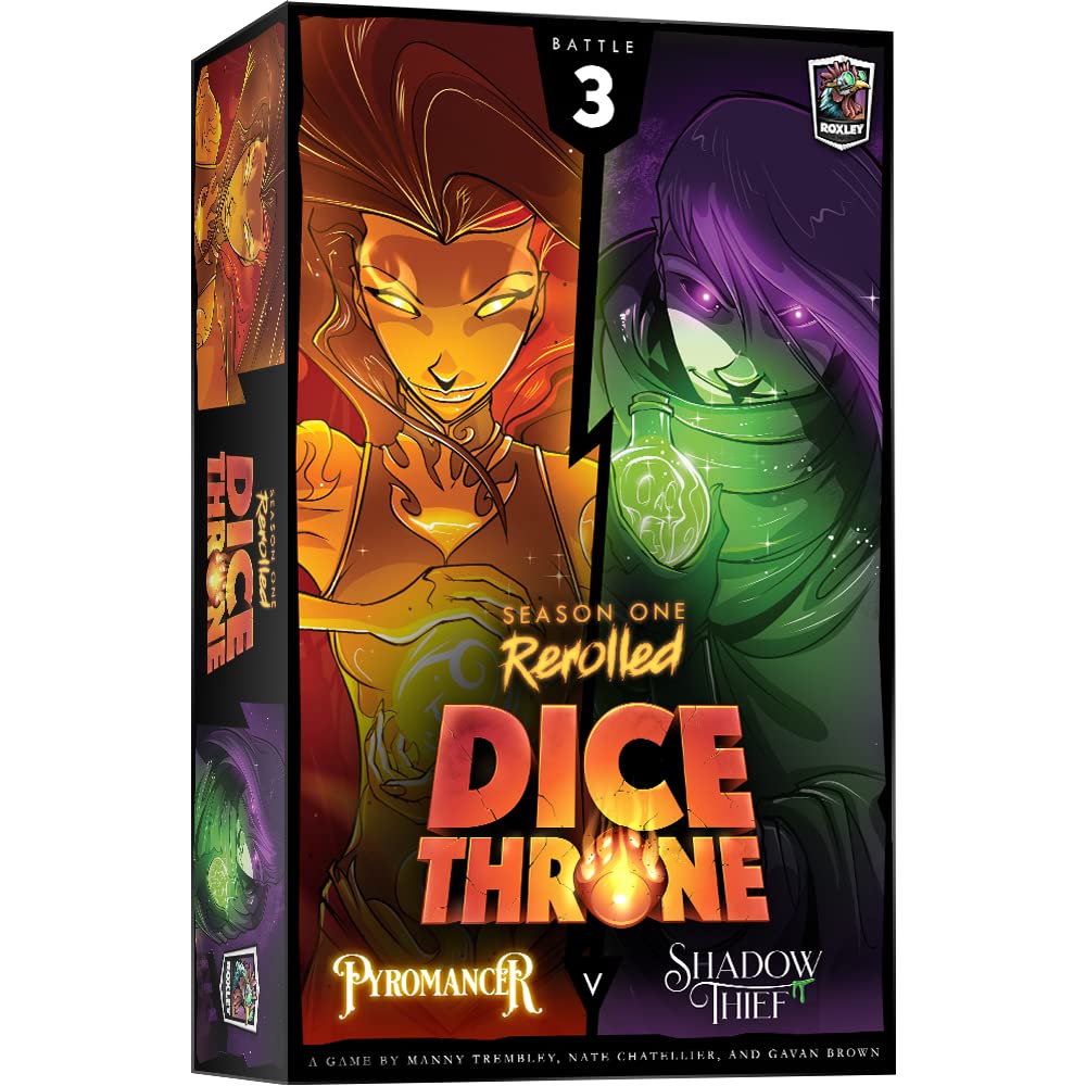 Dice Throne - Pyromancer v Shadow Thief