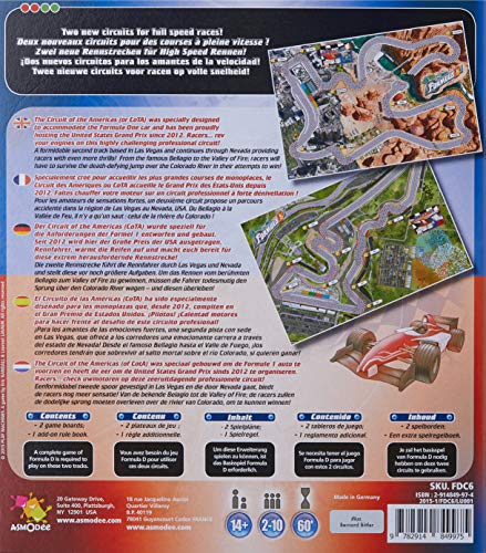 Formula D Board Game Austin - Nevada EXPANSION - Race An Iconic Circuit and Conquer Treacherous Tracks! Strategy Game for Kids & Adults, Ages 8+, 2-10 Players, 60 Minute Playtime, Made by Zygomatic