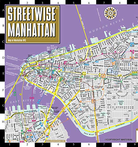 Streetwise Manhattan Map - Laminated City Center Street Map of Manhattan, New York (Michelin Streetwise Maps)