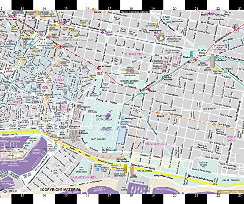 Streetwise Barcelona Map - Laminated City Center Street Map of Barcelona, Spain (Michelin Streetwise Maps)