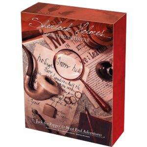 sherlock holmes consulting detective - jack the ripper & west end adventures board game - captivating mystery game for kids & adults, ages 14+, 1-8 players, 90 min playtime, made by space cowboys