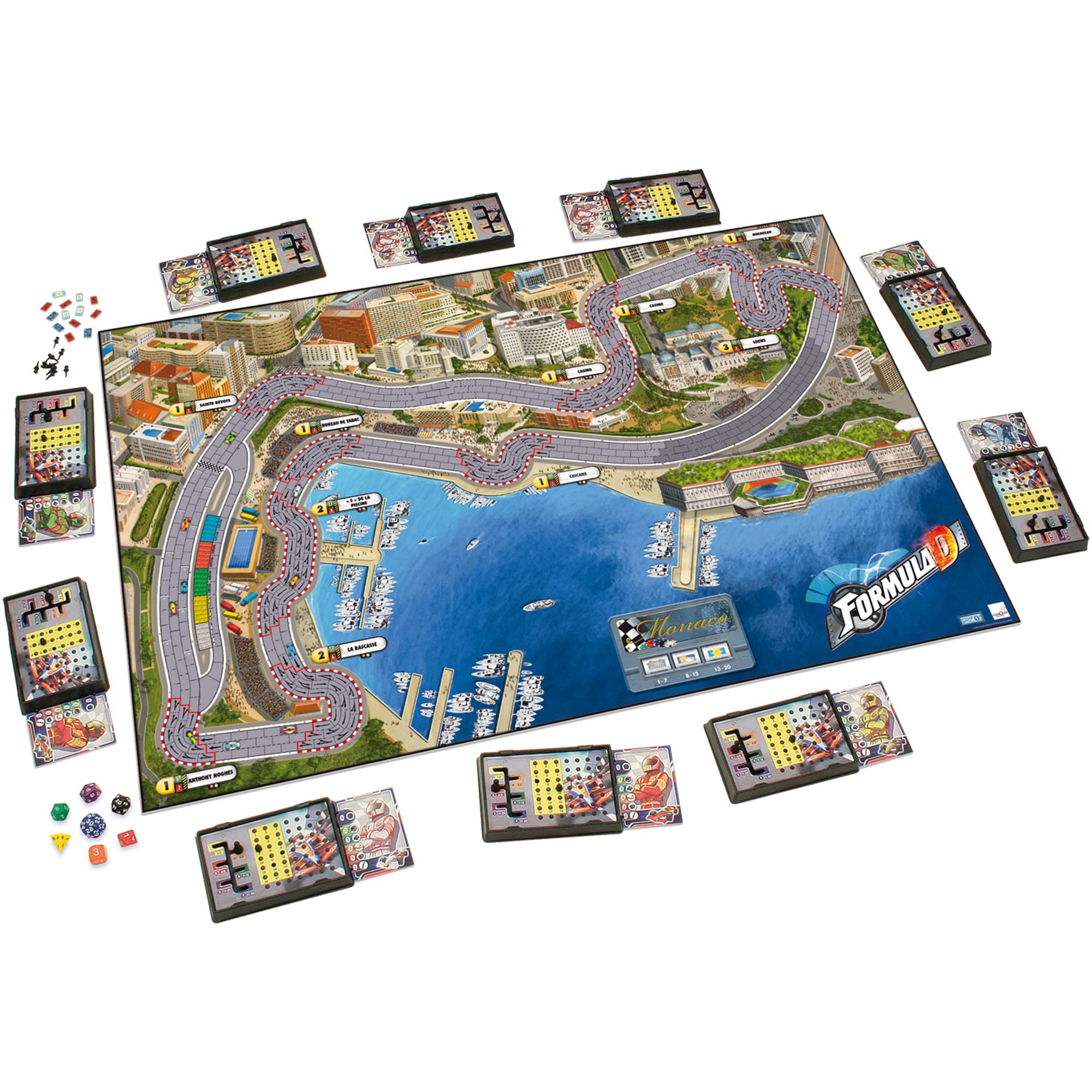 Formula D Board Game - High-Stakes Racing Thrills with Dual-Sided Tracks! Fast-Paced Strategy Game, Fun Family Game for Kids & Adults, Ages 8+, 2-10 Players, 60 Minute Playtime, Made by Zygomatic