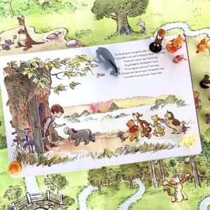 Disney Winnie the Pooh Classic My Busy Books - Storybook, 10 figurines, playmat