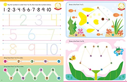 Play Smart Handwriting Workbook Ages 3-5: Handwriting Practice: Preschool Activity Book With Stickers