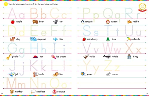 Play Smart Handwriting Workbook Ages 3-5: Handwriting Practice: Preschool Activity Book With Stickers