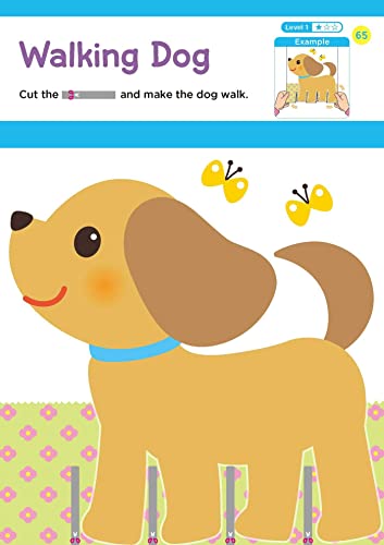 Play Smart My First Cutting Book 2+: Preschool Activity Workbook With 70+ Stickers for Children With Small Hands Ages 2, 3, 4: Basic Scissor Skills (Mom’s Choice Award Winner)