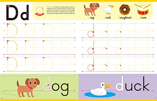 Play Smart Handwriting Workbook Ages 3-5: Handwriting Practice: Preschool Activity Book With Stickers