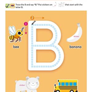 Play Smart Early Learning: Pre-k Activity Workbook : Learn Essential First Skills: Tracing, Coloring, Shapes, Cutting, Drawing, Picture Puzzles, Numbers, Letters; Go-green Activity-board