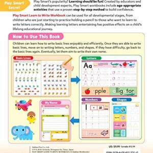 Play Smart Handwriting Workbook Ages 3-5: Handwriting Practice: Preschool Activity Book With Stickers